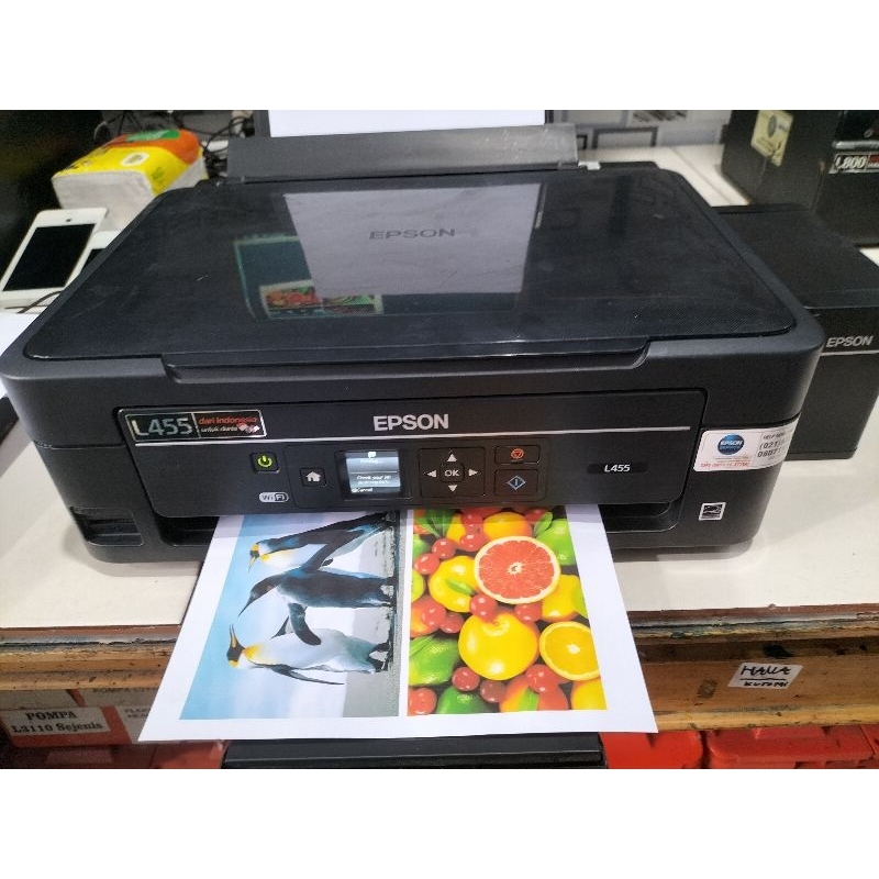 Jual Printer Epson L455 WiFi Print Scan Copy Siap Pakai Printer Murah ...