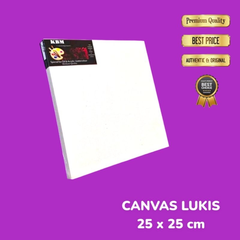 Jual KANVAS LUKIS 25x25 CM/CANVAS LUKIS HALUS/KANVAS STRETCHED | Shopee ...