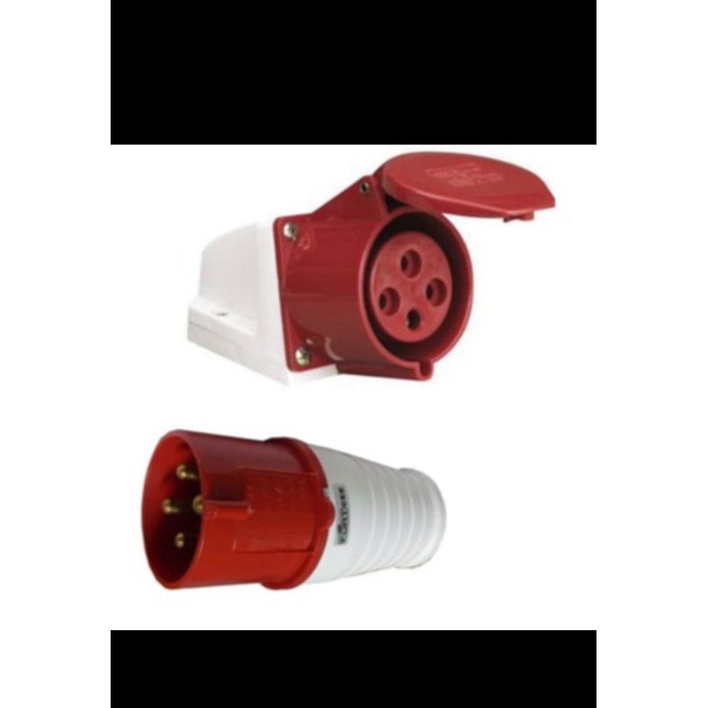 Jual plug industri + socket tipe surface mobile mounting 3Pin 4p 5pin ...