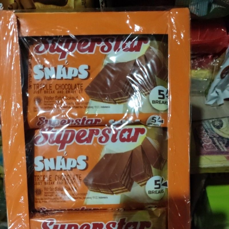 Jual superstar snaps triple chocolate wafer salut cokelat | Shopee ...