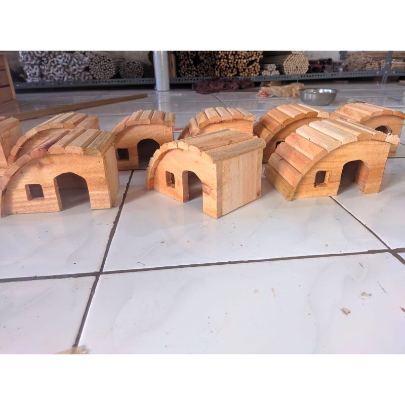 Jual Rumah Hamster Marmud Unik Dari Kayu Perlengkapan Kandang Mainan ...
