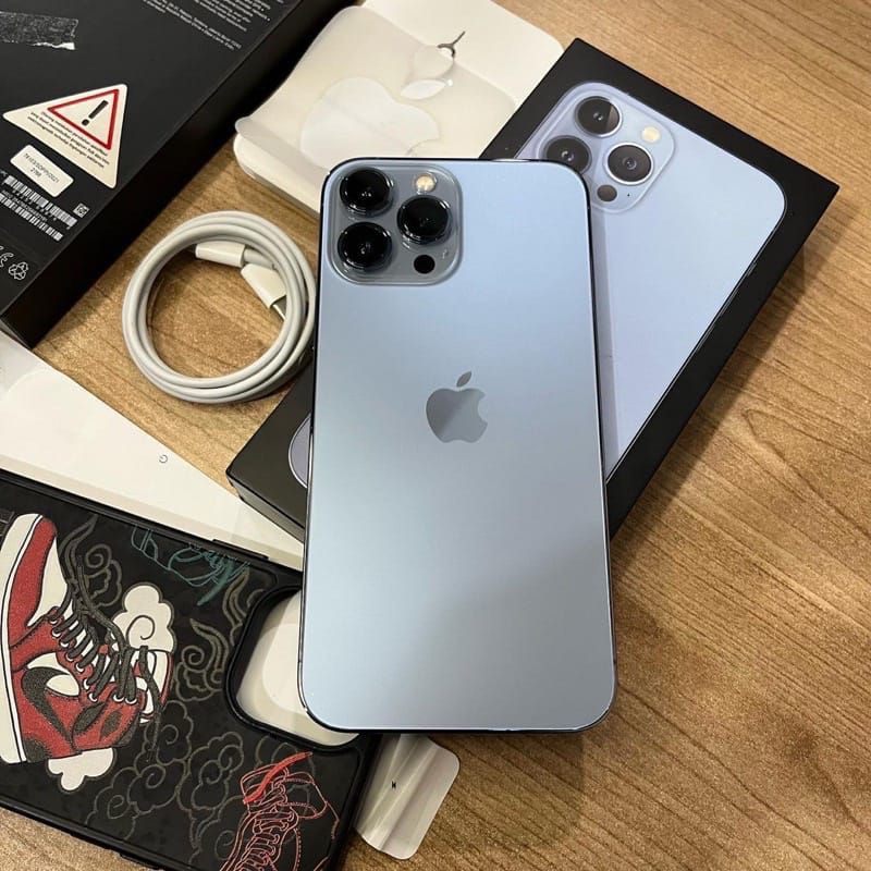 Jual iPhone 13 Promax 128GB Sierra Blue | Shopee Indonesia
