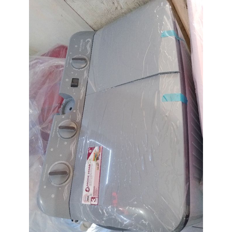 Jual MESIN CUCI POLYTRON PWM 8076 8KG MANUAL 2 TABUNG | Shopee Indonesia