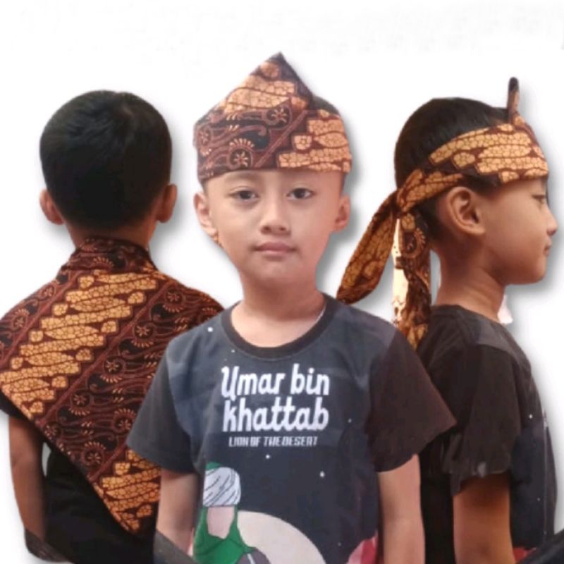 Jual Iket Kepala Sunda Iket Kepala Slayer Iket Kepala Iket Sunda Kain Batik Kain Batik Coklat ...