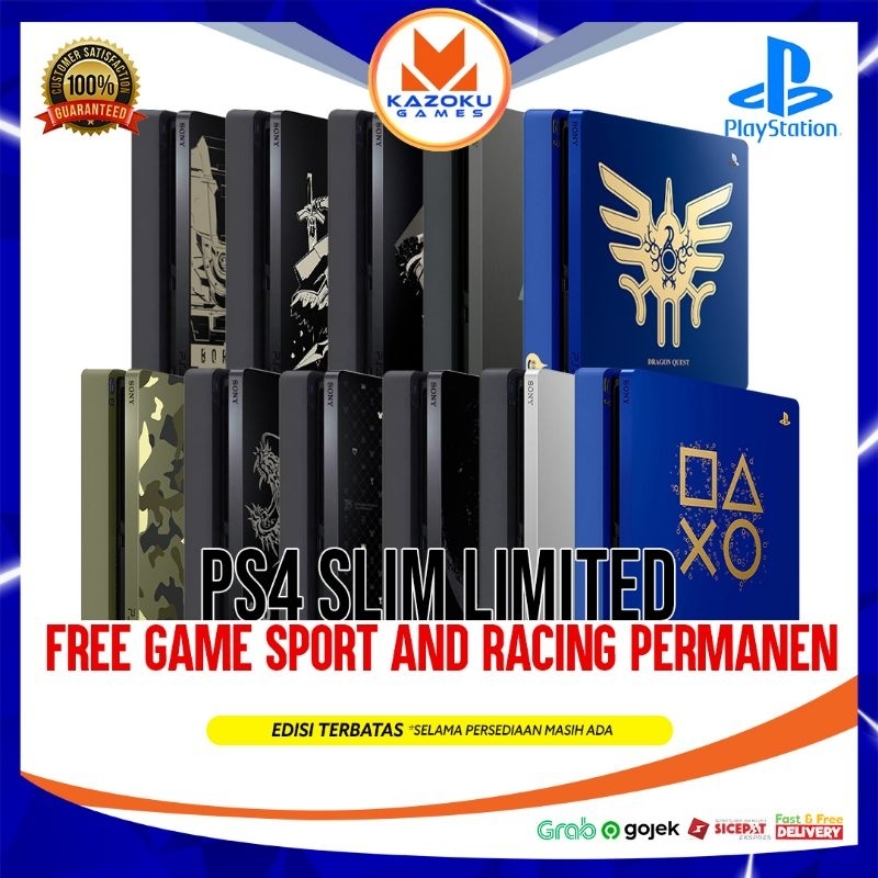 Jual PS4 SLIM LIMITED EDITION + 1 stick + free Sport Racing Games ...