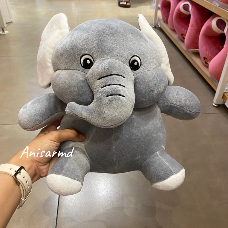 Jual elephant plush toy miniso / boneka miniso / boneka gajah | Shopee ...