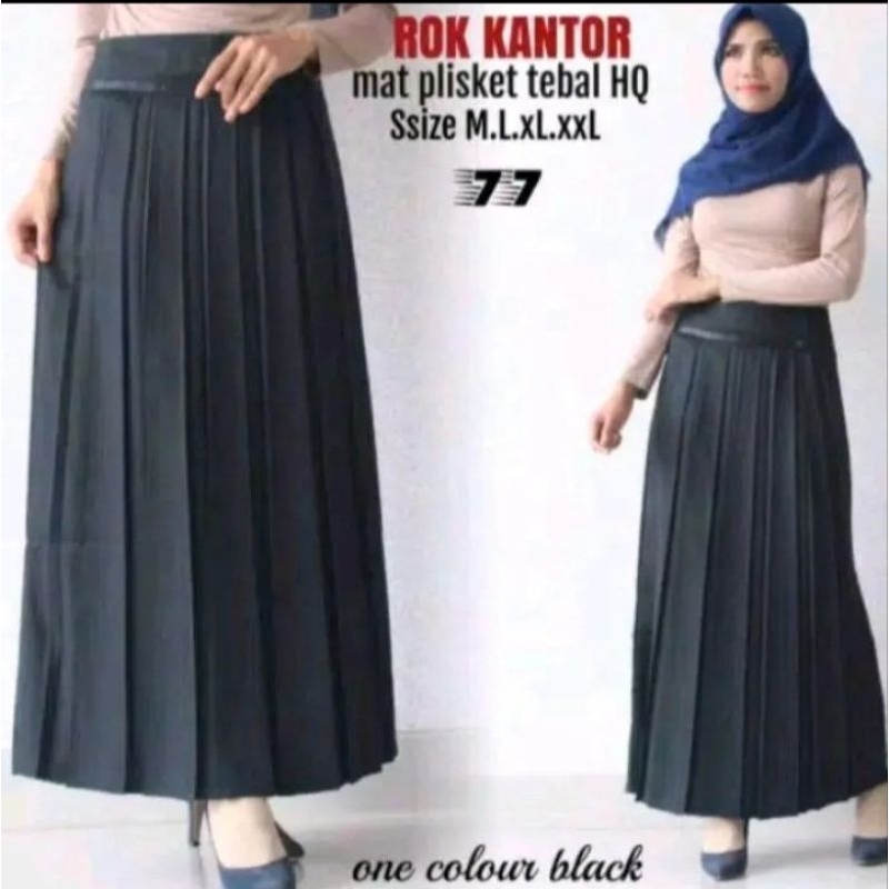 Jual ROK PLISKET PANJANG/ROK KERJA | Shopee Indonesia