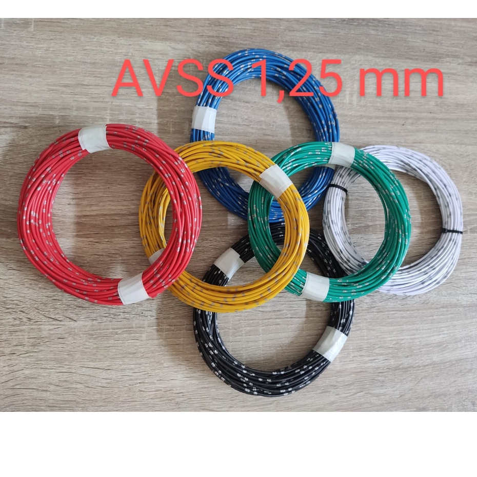 Jual Kabel Otomotive wayer kabel bintik AVSS 1,25 mm Automotive Cable ...