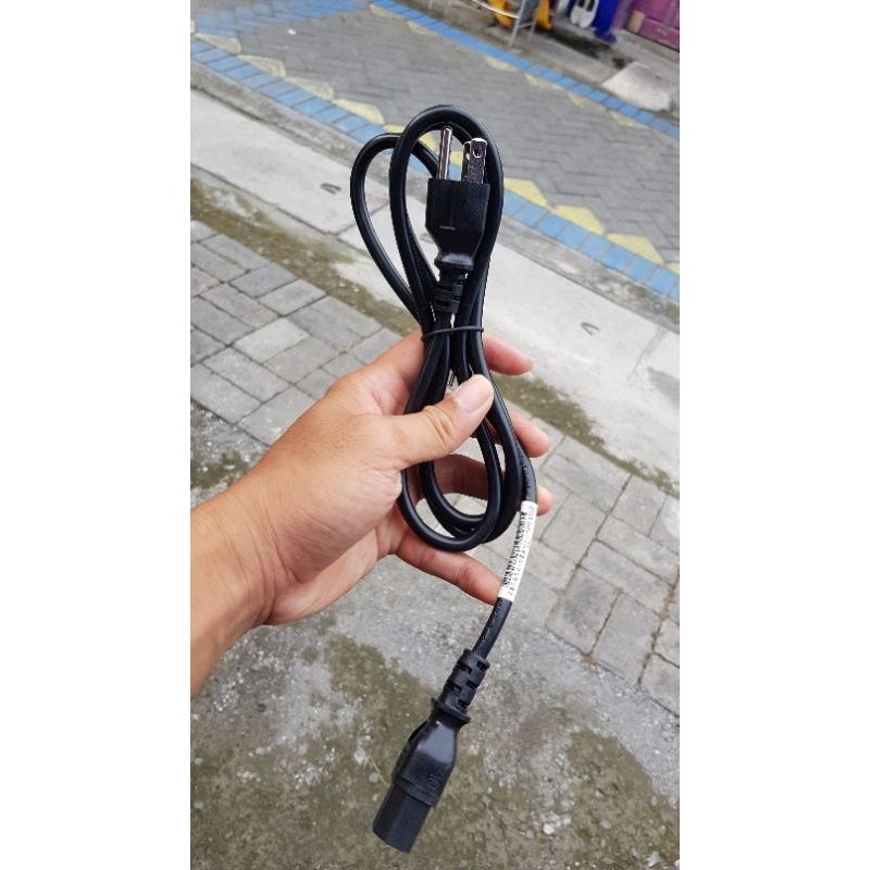 Jual Kabel Power AC type B original copotan printer hp 107a | Shopee ...