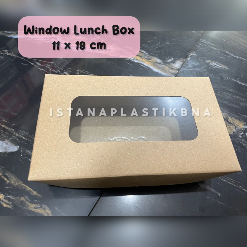 Jual (25pcs) Lunch Box Window Kraft | Shopee Indonesia