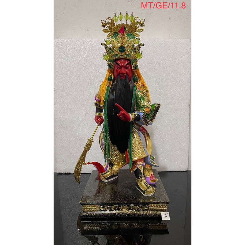 Jual patung dewa kwan kong guan yu Kuan kong berdiri 16in kayu Taiwan ...