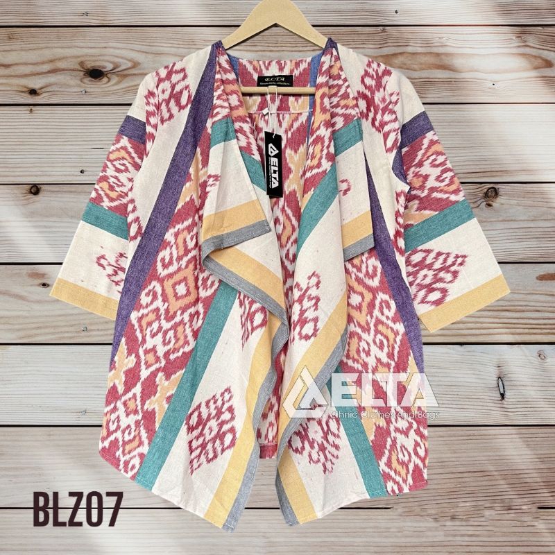 Jual outer blazer vest tenun etnik original | Shopee Indonesia