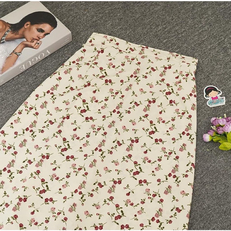 Jual FLORAL SKIRT JUMBO / ROK MOTIF BUNGA / SAKURA PATTERN SKIRT JUMBO ...