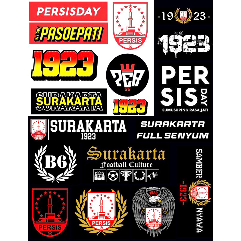 Jual sticker pack persis solo sambernyawa pasoepati 1923 surakartans ...