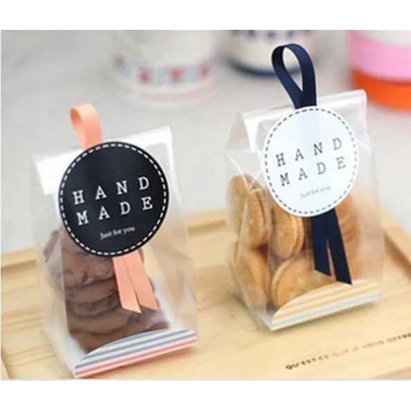 Jual 50pcs Plastik Packaging Cookies Kue Clear Doff / Kemasan Cookies ...