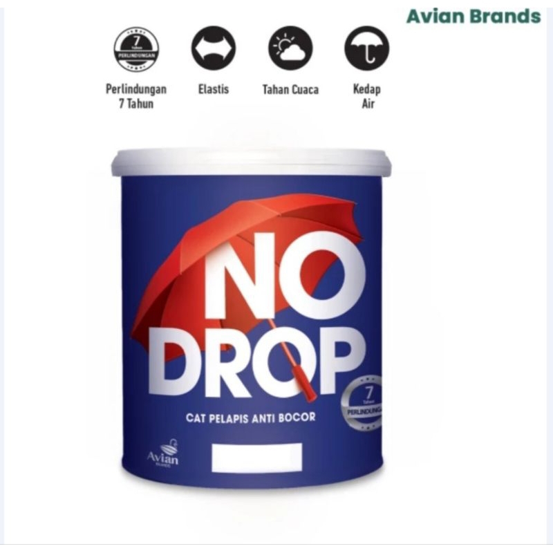 Jual Cat No Drop 1 kg / Pelapis Anti Bocor / Cat Tembok / Cat Genteng / Plafon / Plavon / Hujan ...