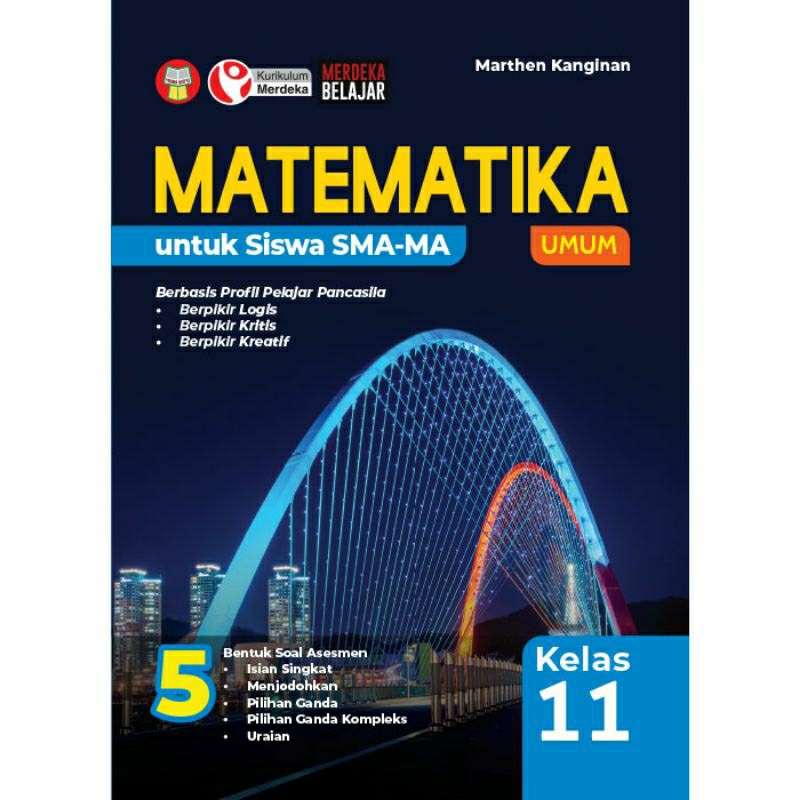 Jual BUKU MATEMATIKA UMUM BERBASIS PROFIL PELAJAR PANCASILA UNTUK SISWA SMA-MA KELAS 11 ...