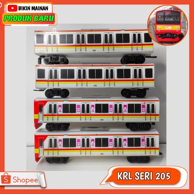 Jual Mainan kereta api krl commuter line Indonesia SERI 205 (handmade ...