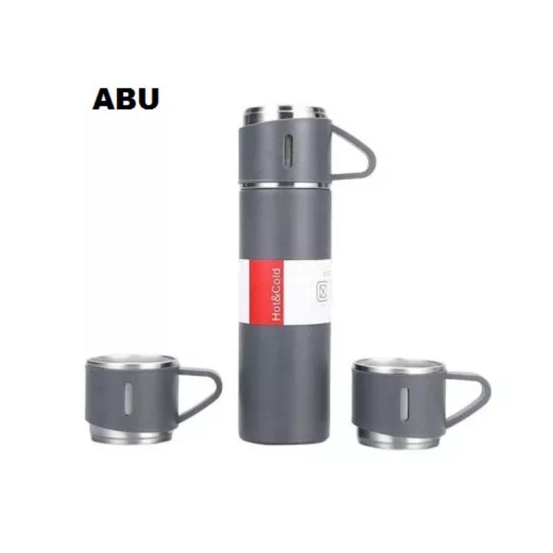 Jual termos set / isi 1 termos 2 cangkir stainless dan box / hampers ...