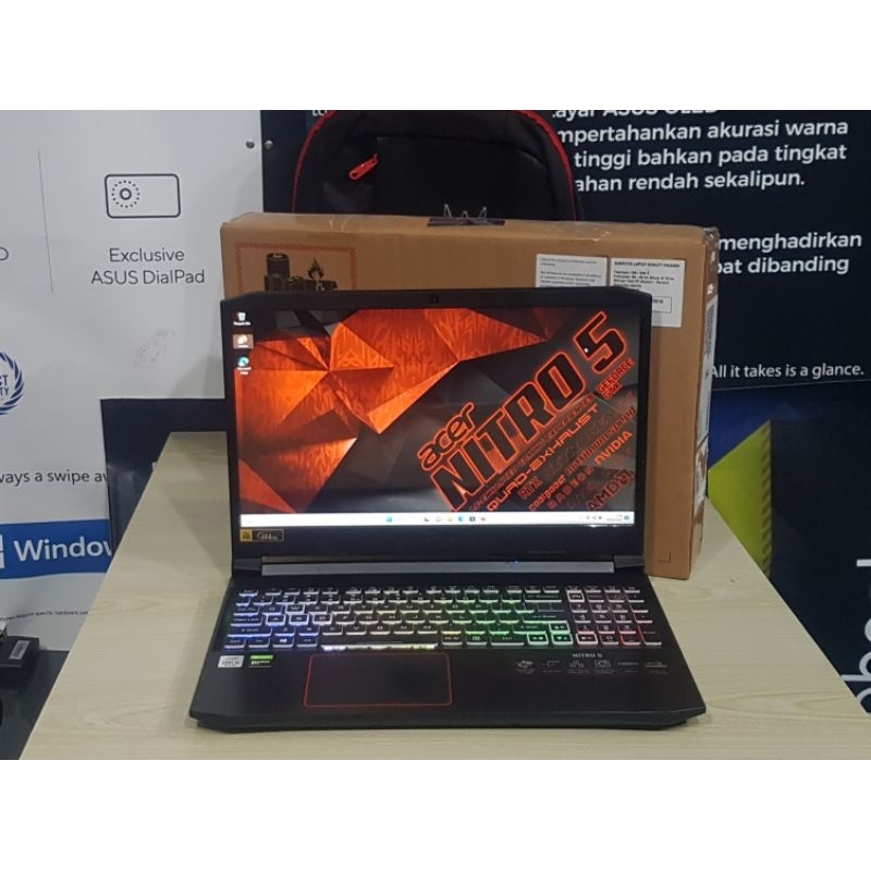 Jual ACER NITRO AN515-54 I7-9750H RAM 8GB/16GB SSD 256 GB GTX 1650 4GB Like | Shopee Indonesia