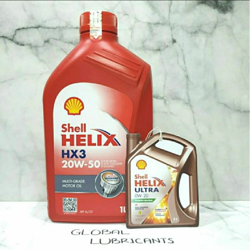 Jual Shell Helix HX3 20W-50 1 Liter (Oli Mesin Multi-Grade Bensin ...