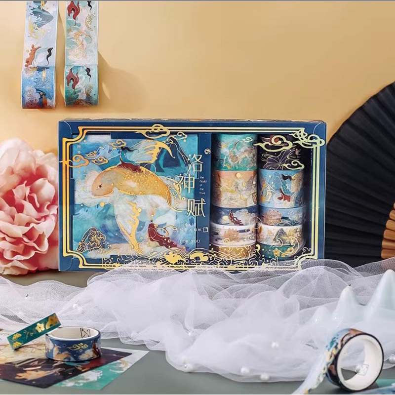 Jual Washi tape set premium gold foil hampers jepang korea scrapbook ...