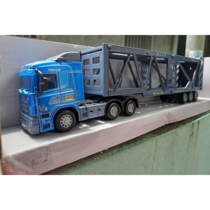 Jual Diecast Miniatur Truck Container Transportasi Skala 1:43 | Shopee ...