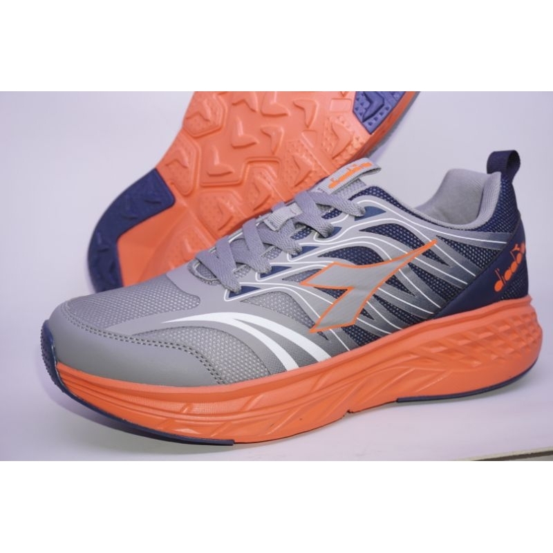 Jual Sepatu Diadora Energia GREY ORANGE size 43 | Shopee Indonesia
