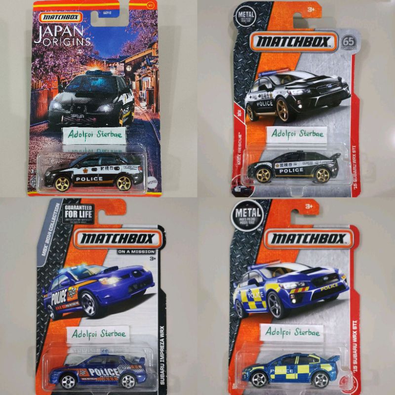 Jual matchbox '15 subaru impreza police wrx sti mbx 2014 collection ...