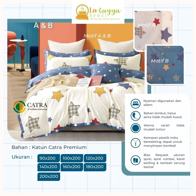 Jual Home Made Sprei Seprei JAMES KELLY Ukuran 180 x 200 x 30 Seprai ...