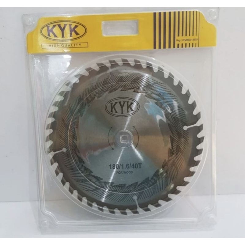 Jual KYK Circular Saw 7" x 40T mata gergaji kayu 7 inci 40 mata | Shopee Indonesia