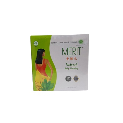 Jual Merit Natural Body Slimming Box isi 10 sachet 21 tablet | Shopee ...
