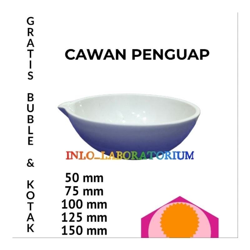 Jual Cawan Penguap/Cawan Evaporating/Evaporating/Cawan Porselein ...