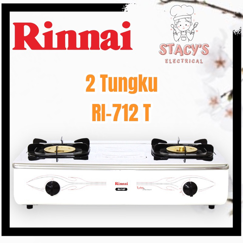 Jual KOMPOR GAS RINNAI 2 TUNGKU RI 712 T API BESAR TURBO TORNADO | Shopee Indonesia