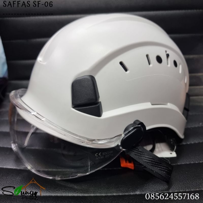 Jual Helm Climbing / Helmet Safety Saffas SF-06 Include Visor ANSI ...