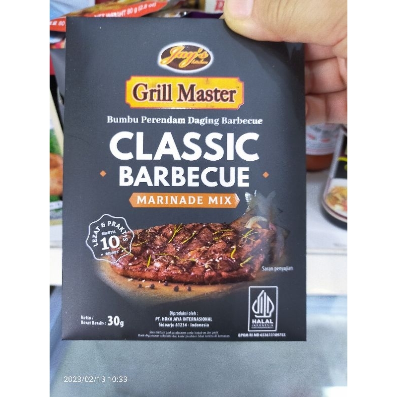 Jual Jay's grill master classic bbq marinade mix 30 gr | Shopee Indonesia