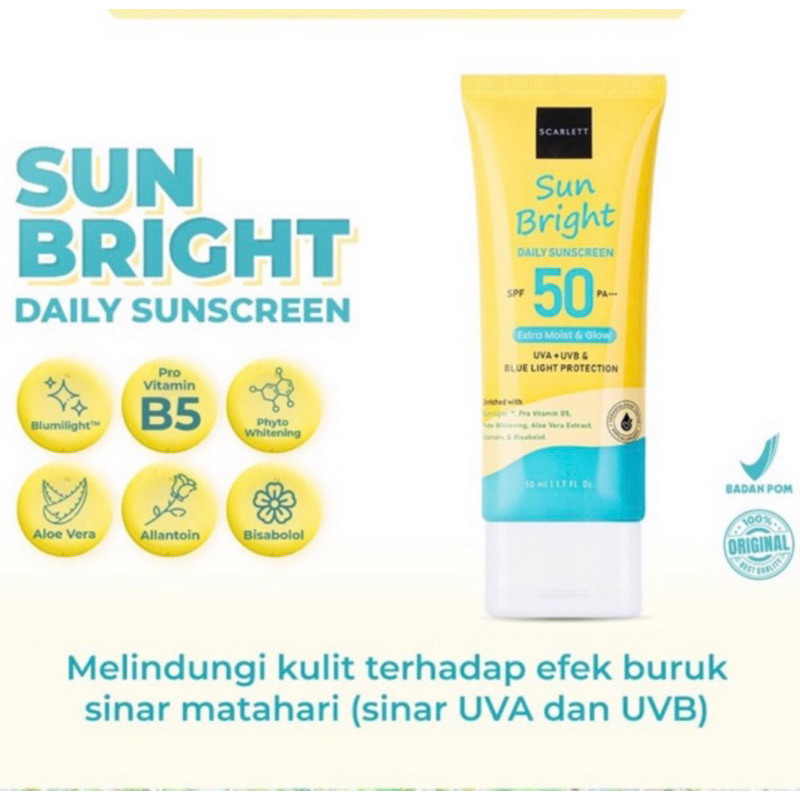 Jual SCARLETT Whitening Sunscreen Spf 50+++ (KUNING) | Shopee Indonesia