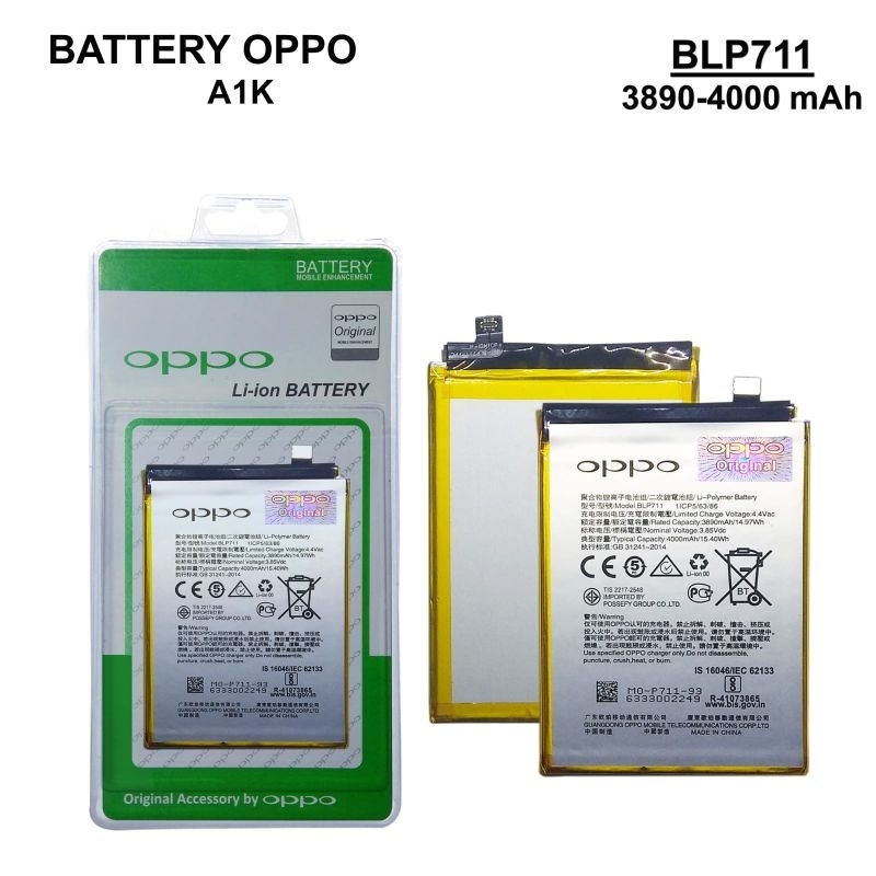 Jual 88 Battery Oppo A1k New Blp711 Shopee Indonesia