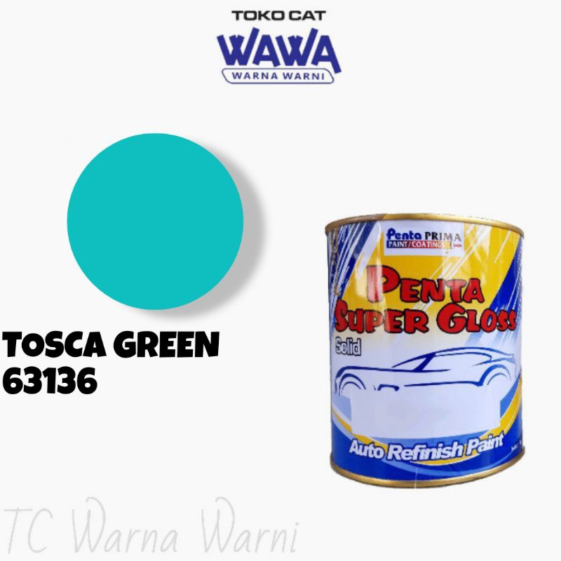 Jual cat duco penta super gloss tosca green 63136 200gr | Shopee Indonesia