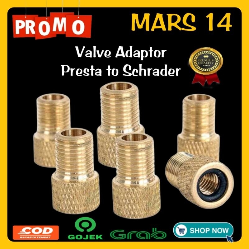 Jual #MINIMAL ORDER 2 PICIS# Kuningan Presta Valve Adaptor Pentil ...