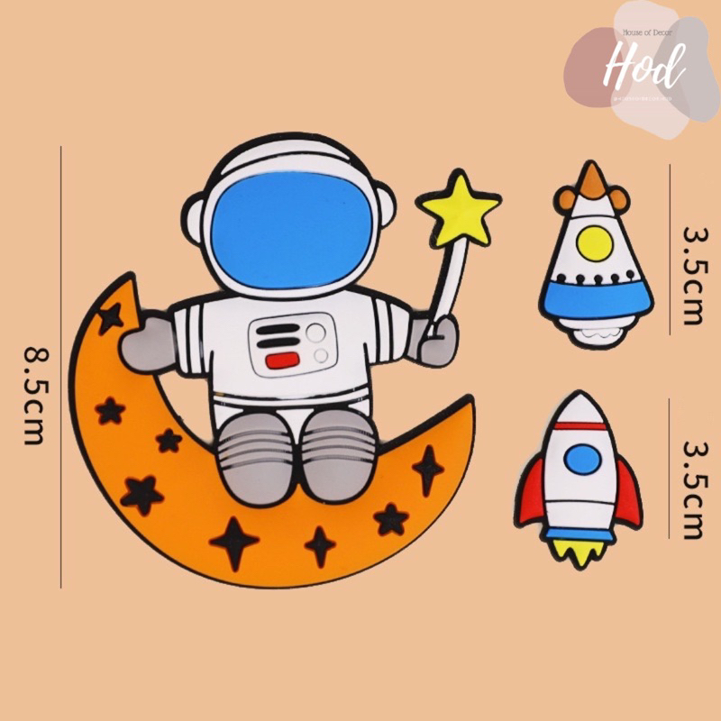 Jual Topper Astronot Rocket Set (Termurah) Astronot Plastik PVC Ornamen ...