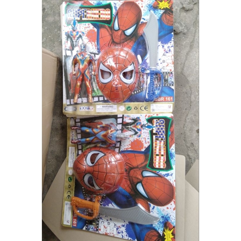Jual Spiderman Topeng Plus Robot Plus Pedang - PT TOYS | Shopee Indonesia