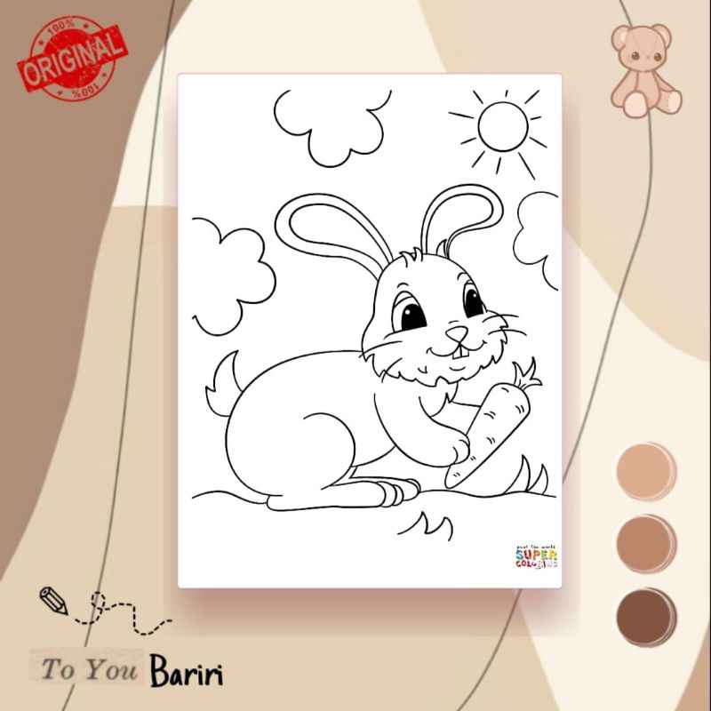 Jual Gambar Sketsa Mewarnai | BINATANG PART 1 | Sketsa lukis | Sketsa ...