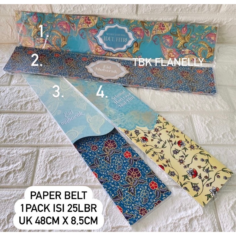 Jual Paper belt Idul fitri (1pack 25lbr) | Shopee Indonesia