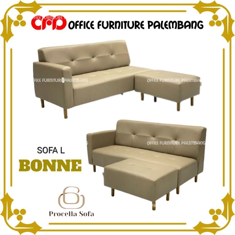 Jual sofa tamu procella L BONNE sofa L minimalis sofa kantor sofa murah ...