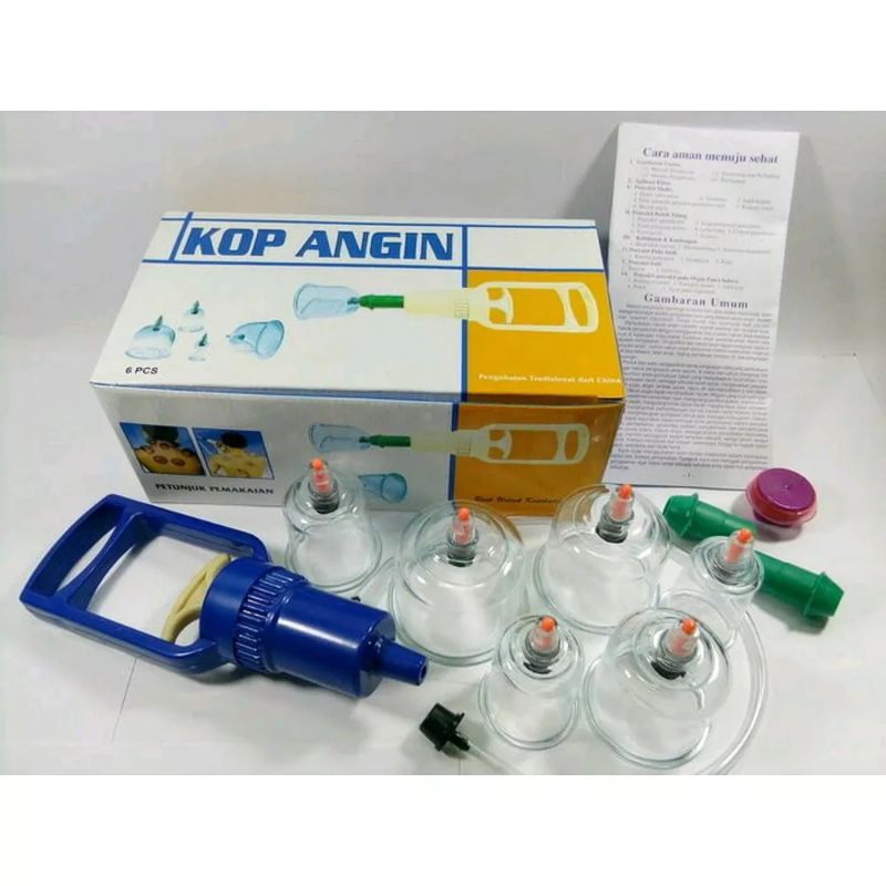 Jual kop angin/ alat bekam kesehatan praktis isi 6pcs tabung+selang kop | Shopee Indonesia