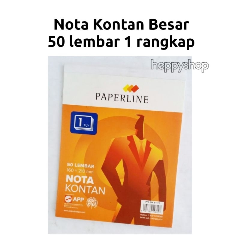 Jual Nota Kontan Besar 50 Lembar 1 Rangkap | Shopee Indonesia