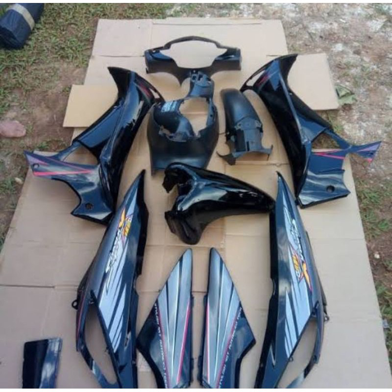 Jual Cover body fullset halus dan kasar honda supra x 125 lama set ...