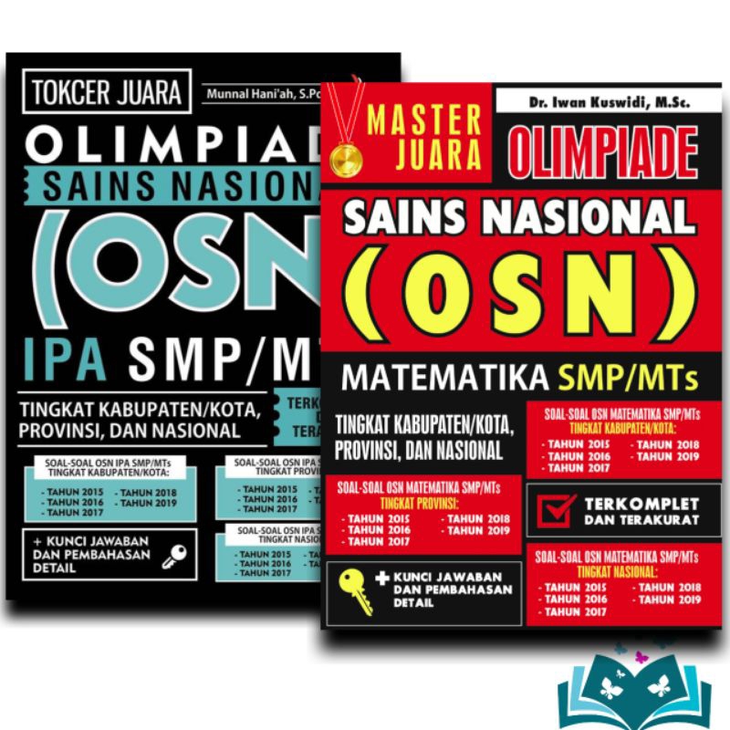 Jual BUKU PAKET OSN SMP OLIMPIADE SAINTEK NASIONAL MATEMATIKA DAN IPA SMP | Shopee Indonesia