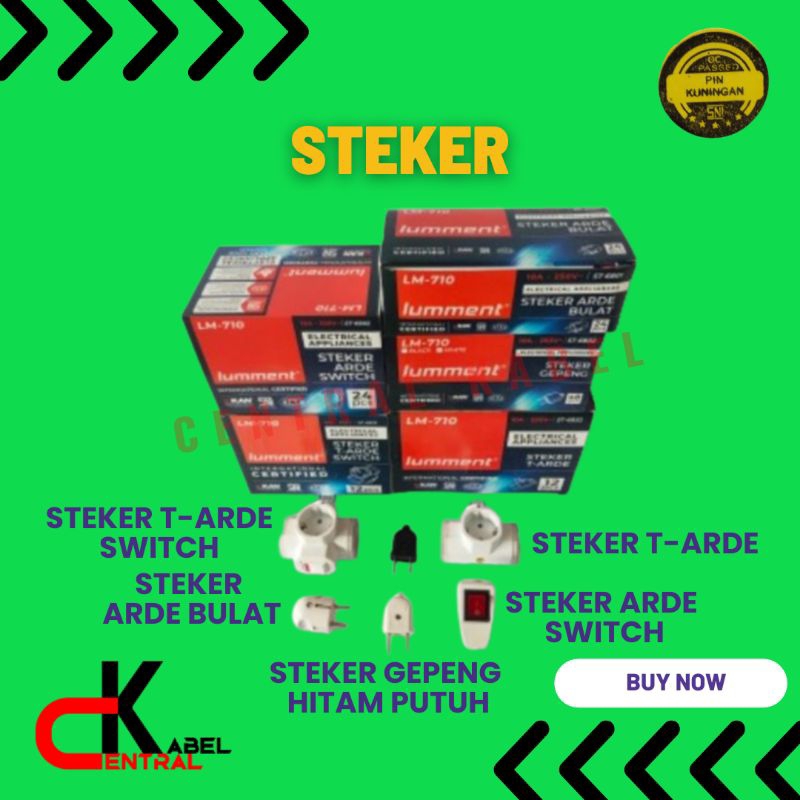 Jual Steker T Arde Switch Lumment SNI | Shopee Indonesia